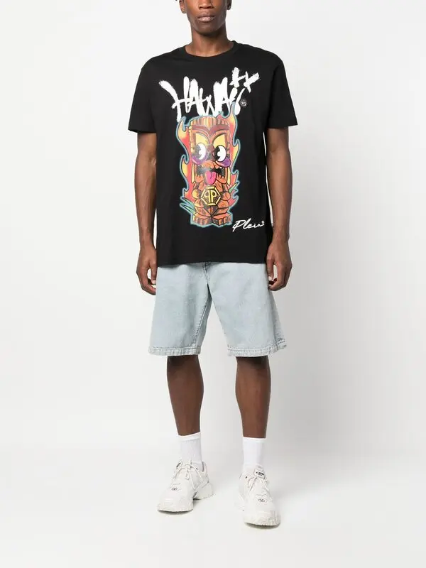 Philipp Plein Pyre Graphic T-shirt - Black
