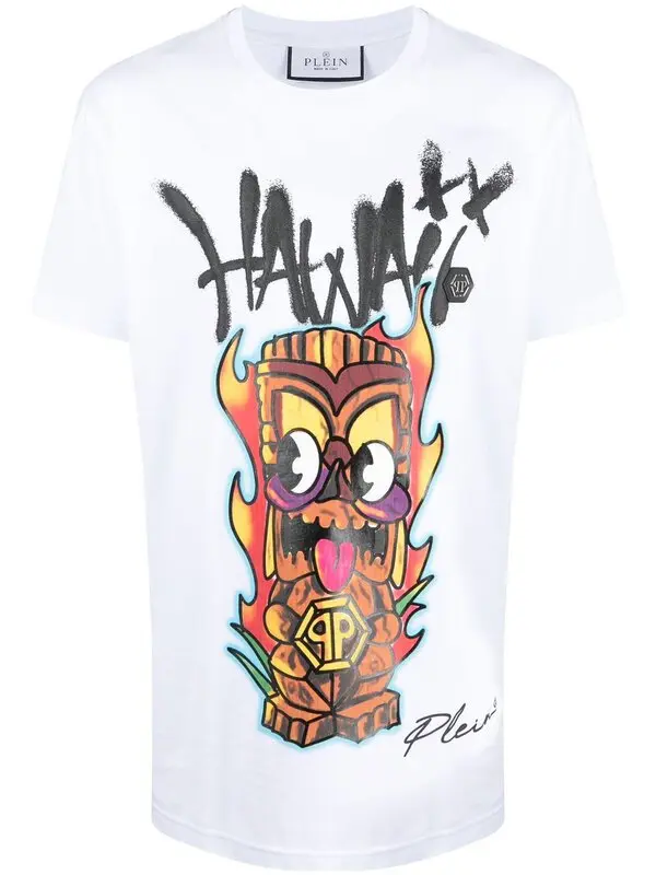 Philipp Plein Pyre Graphic T-shirt - White