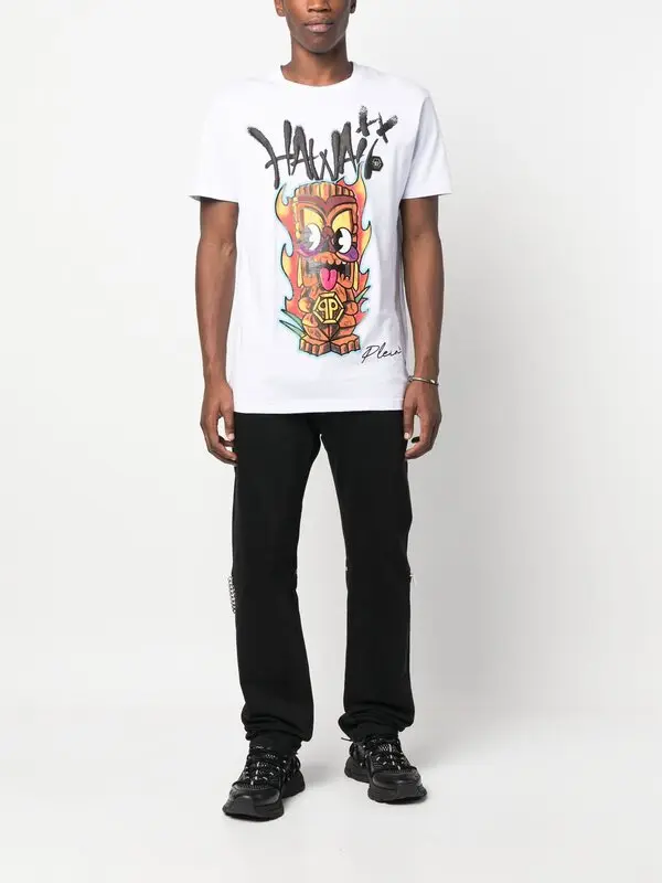 Philipp Plein Pyre Graphic T-shirt - White