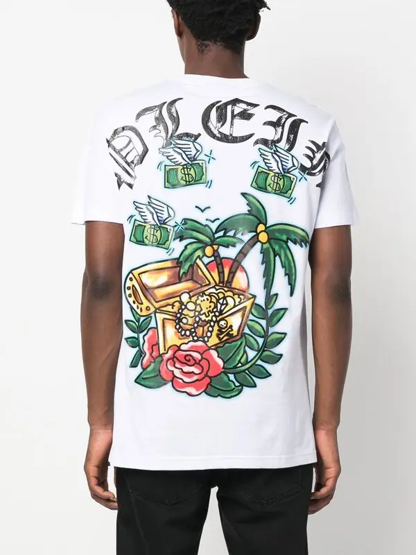 Philipp Plein Pyre Graphic T-shirt - White