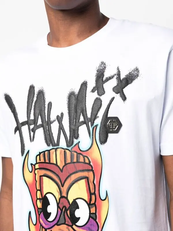 Philipp Plein Pyre Graphic T-shirt - White