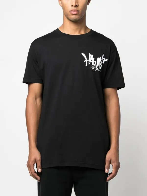 Philipp Plein Hawaii Ss Cotton T-shirt - Black