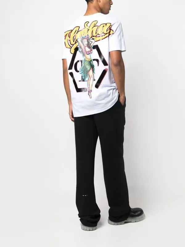 Philipp Plein Hawaii Ss Cotton T-shirt