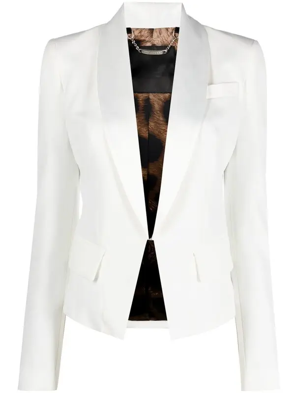 Philipp Plein Single-breasted Tailored Blazer - White