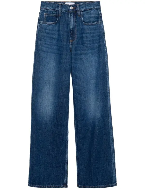 FRAME High-rise Straight Leg Jeans