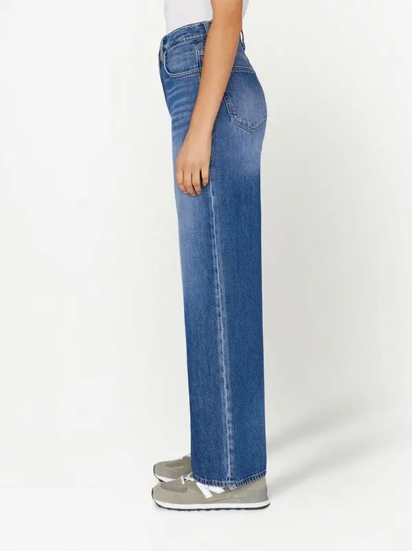 FRAME High-rise Straight Leg Jeans