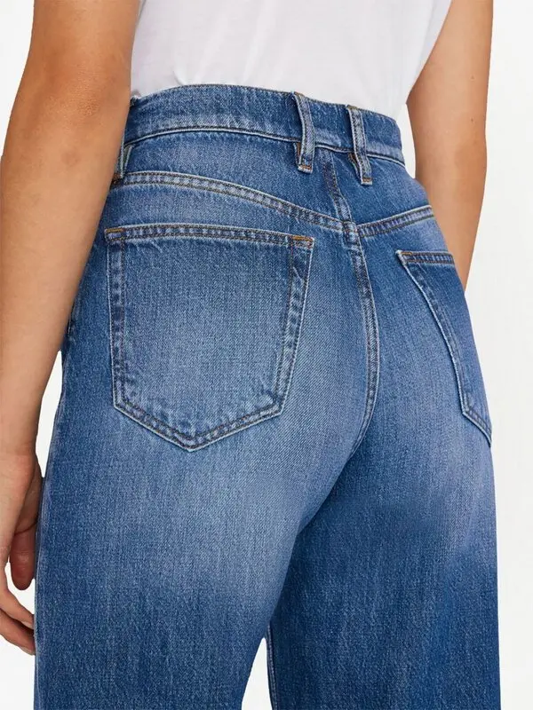 FRAME High-rise Straight Leg Jeans