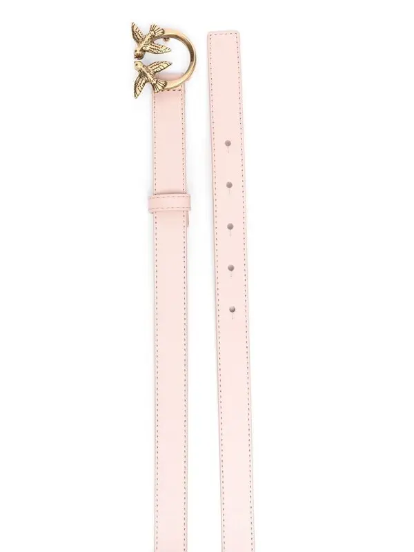 Pinko Love Berry Leather Belt - Pink