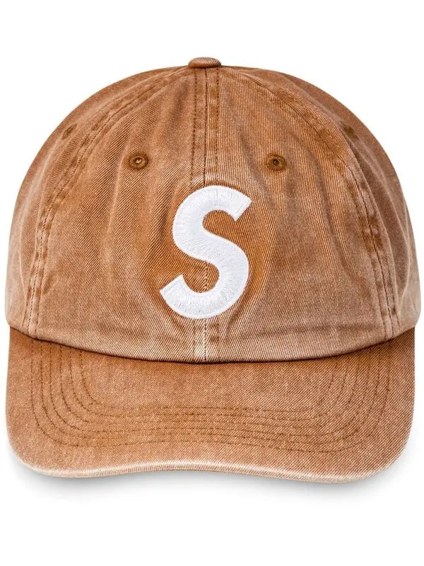 Supreme Pigment-Print S Logo 6-Panel Cap - Brown | Editorialist