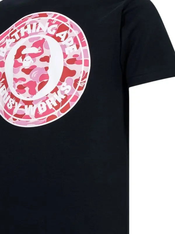 A BATHING APE® Abc Camo Busy Works /pink T-shirt
