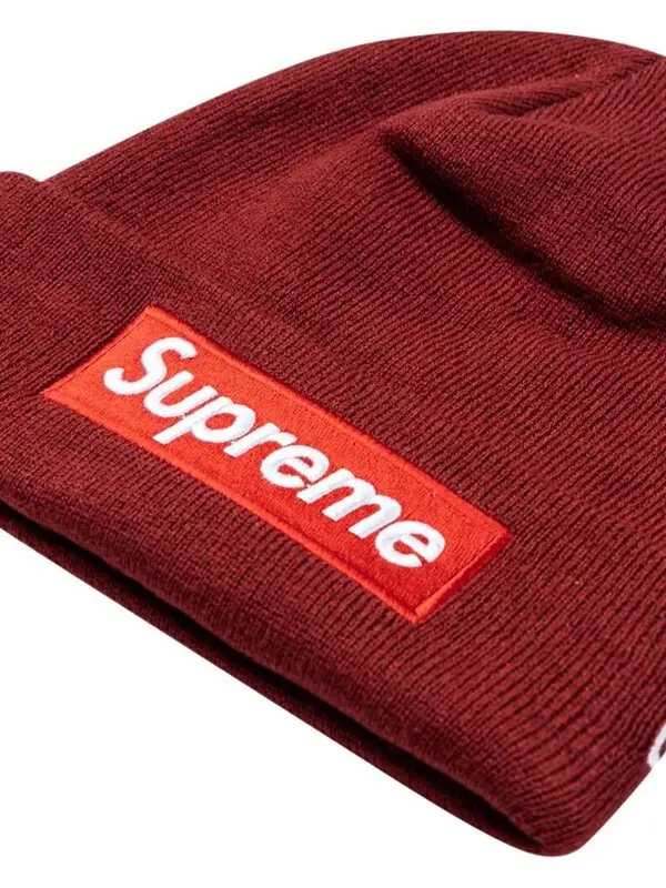 Supreme X New Era Box Logo Beanie - Red