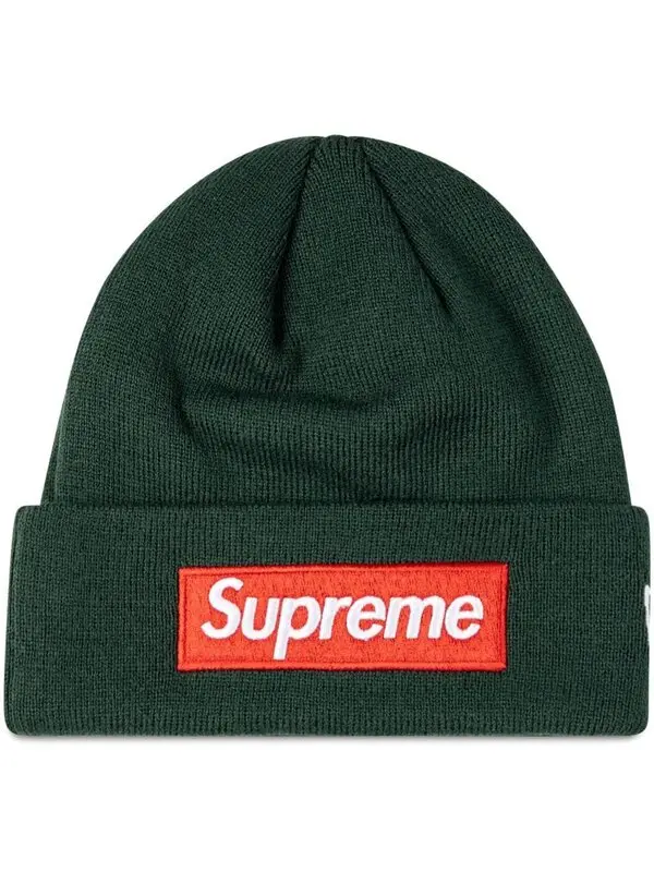 Supreme X New Era Box Logo Beanie - Green