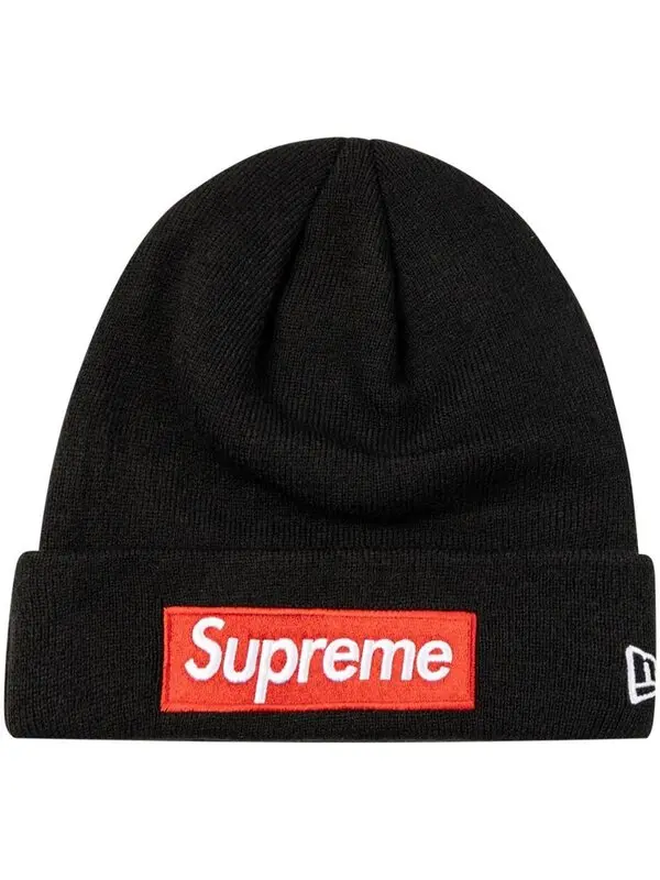 Supreme X New Era Box Logo Beanie - Black