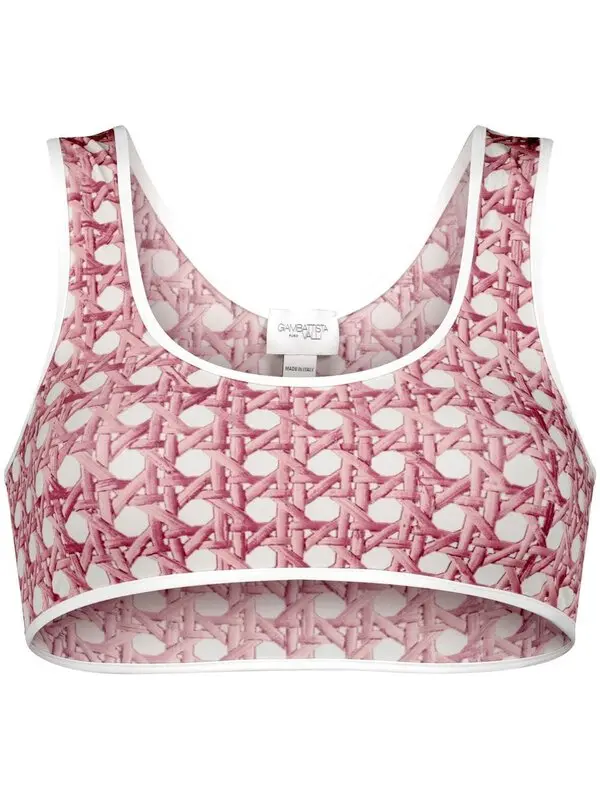 Giambattista Valli Trompe L'oeil Bikini Top - Pink