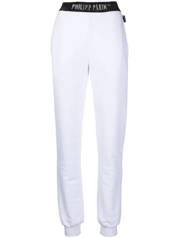 Philipp Plein Logo-waistband Track Pants - White