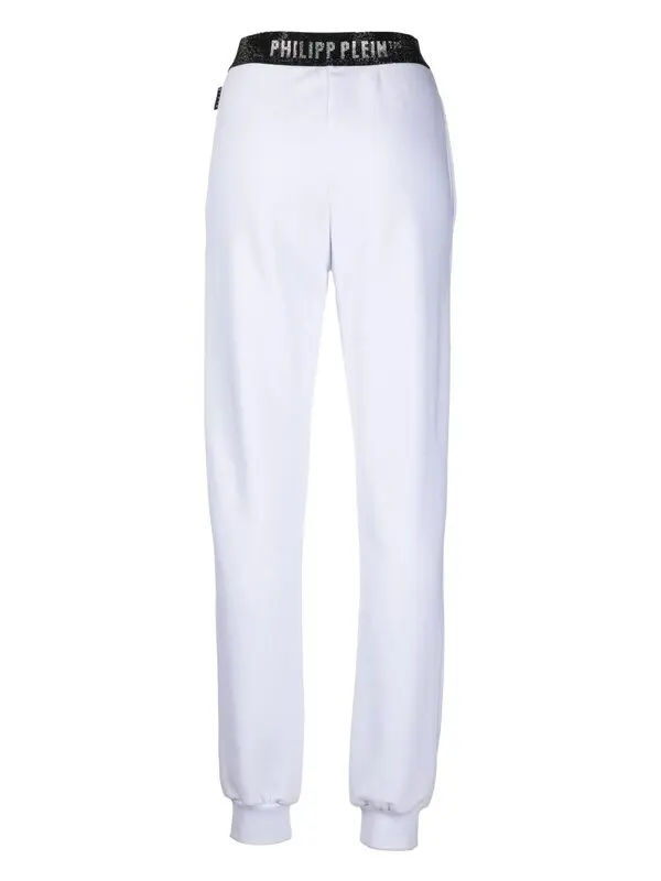 Philipp Plein Logo-waistband Track Pants - White