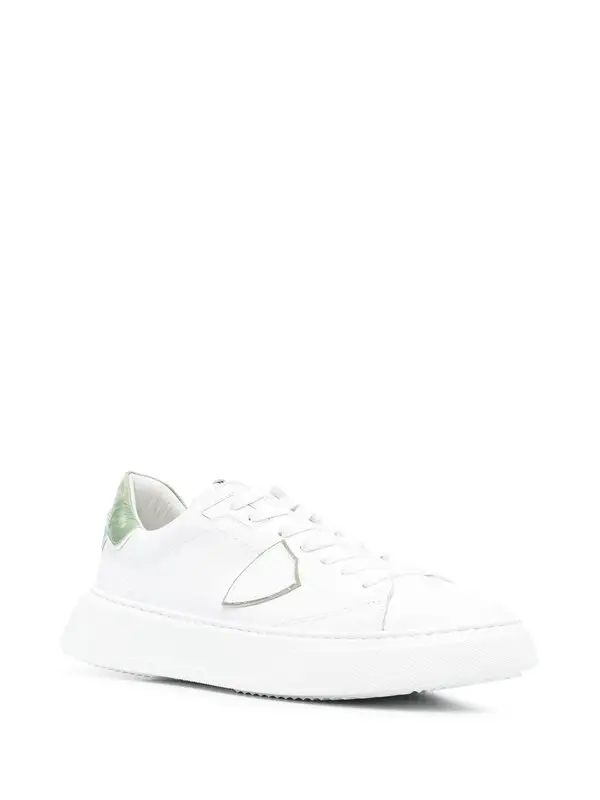 Philippe Model Logo-patch Low-top Sneakers - White