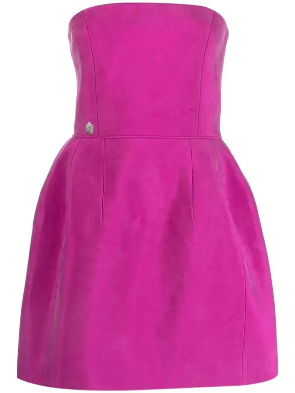 Philipp Plein Strapless Mini Dress - Pink