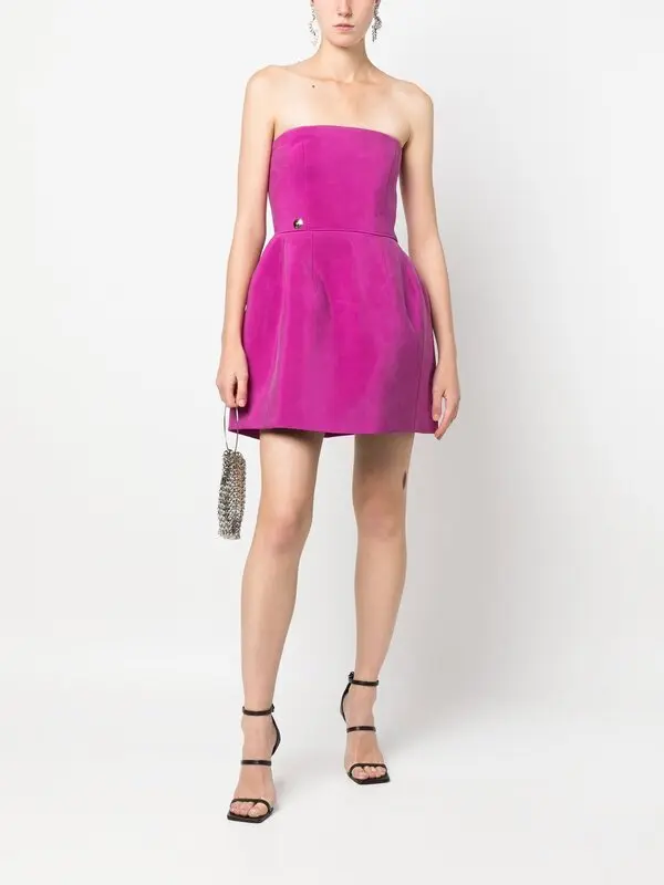Philipp Plein Strapless Mini Dress - Pink