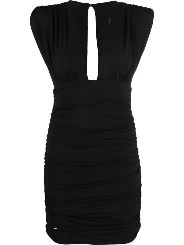 Philipp Plein Wrinkles Ruffle-detail Mini Dress