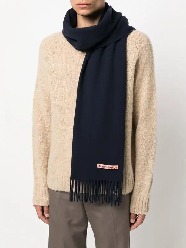 Acne Studios Fringe Wool Scarf