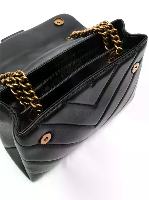 Kurt Geiger Kensington Lambskin Leather Shoulder Bag - Black