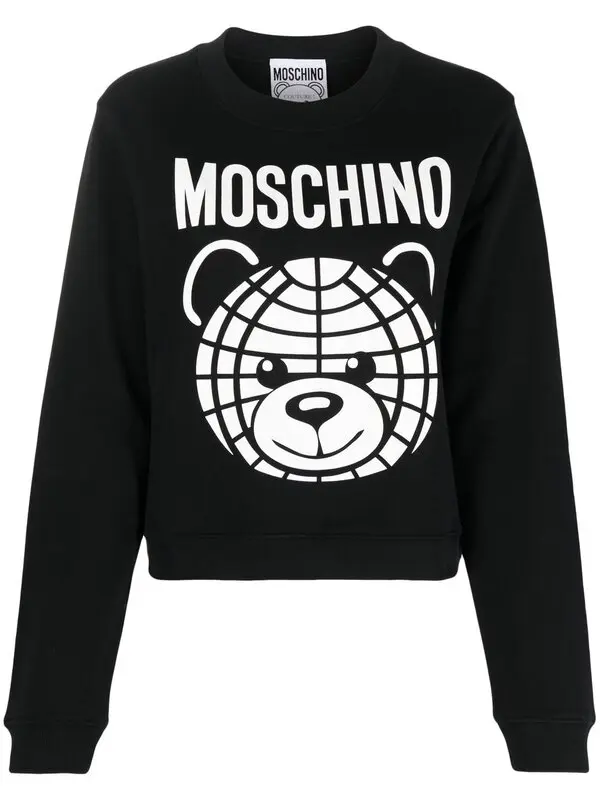 Moschino Teddy Bear Crew-neck Sweatshirt - Black