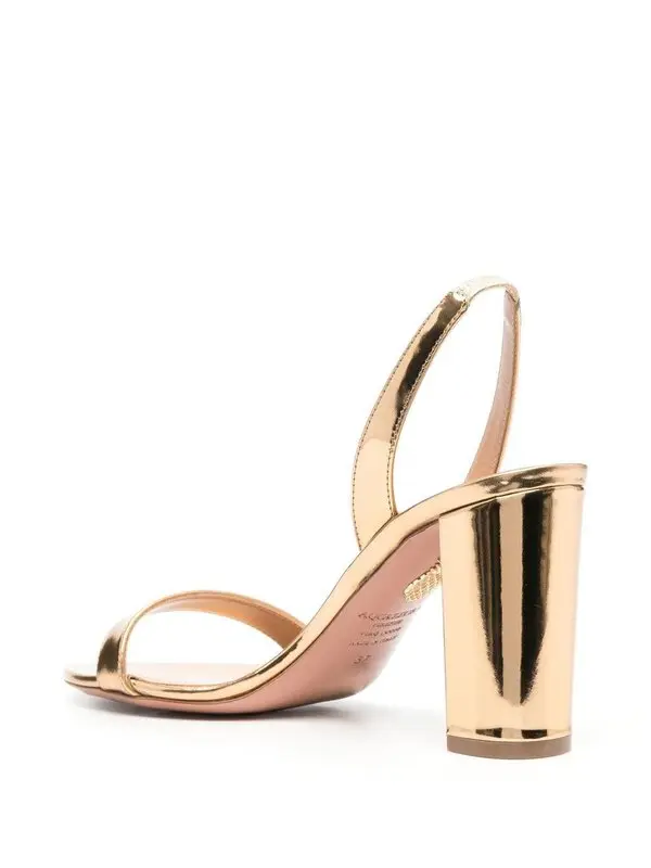 AQUAZZURA So Nude Block-heel Sandals