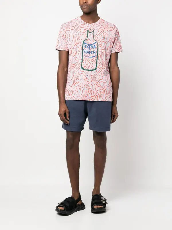 VIVIENNE WESTWOOD Drawstring-waist Track Shorts - Blue
