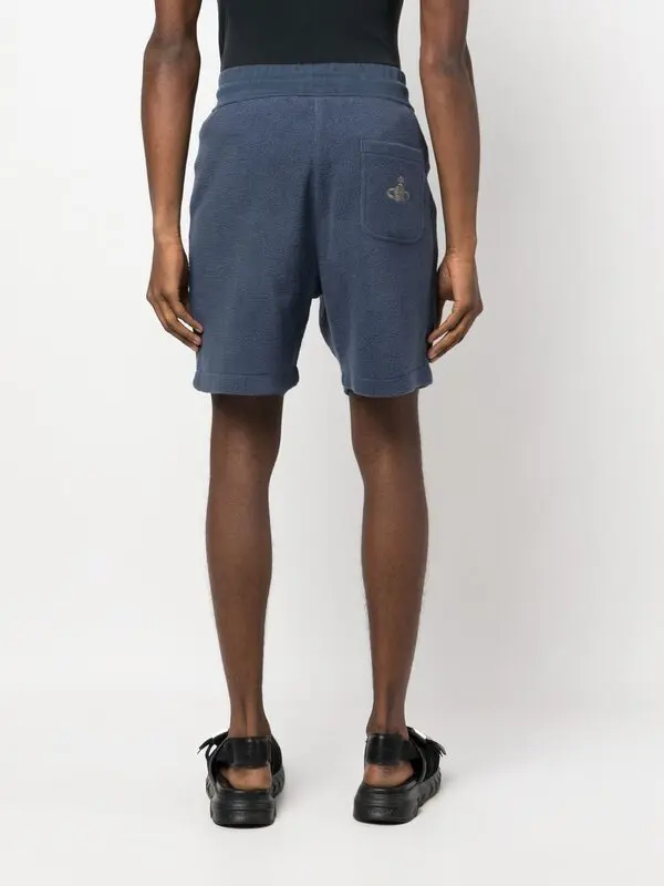 VIVIENNE WESTWOOD Drawstring-waist Track Shorts - Blue