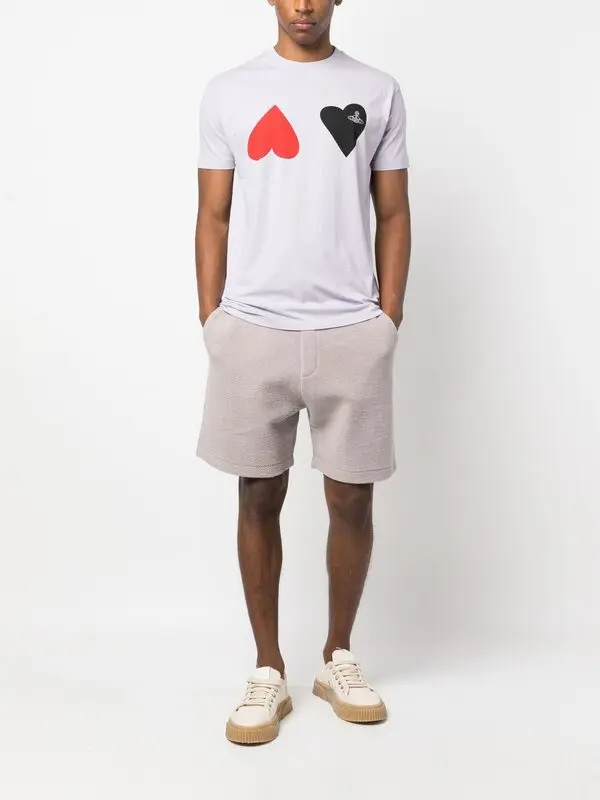 VIVIENNE WESTWOOD Drawstring-waist Track Shorts - Grey