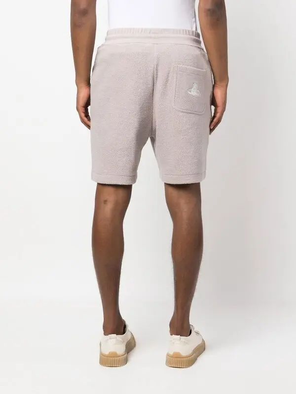 VIVIENNE WESTWOOD Drawstring-waist Track Shorts - Grey