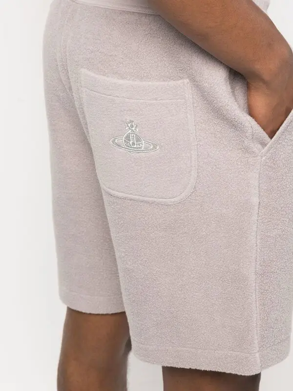 VIVIENNE WESTWOOD Drawstring-waist Track Shorts - Grey