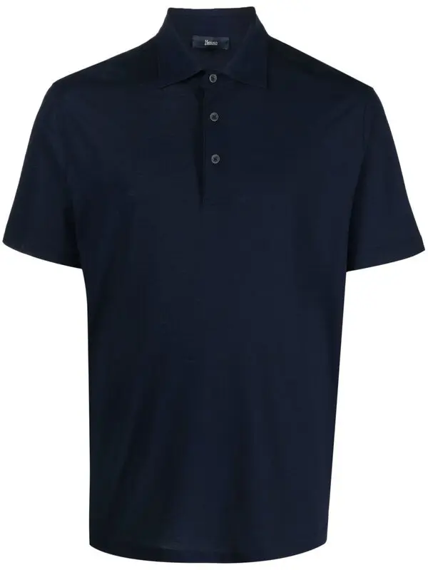 Herno Cotton Polo Shirt - Blue