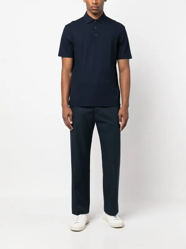 Herno Cotton Polo Shirt - Blue