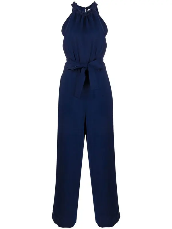 P.a.r.o.s.h Sleeveless Wide-leg Jumpsuit - Blue