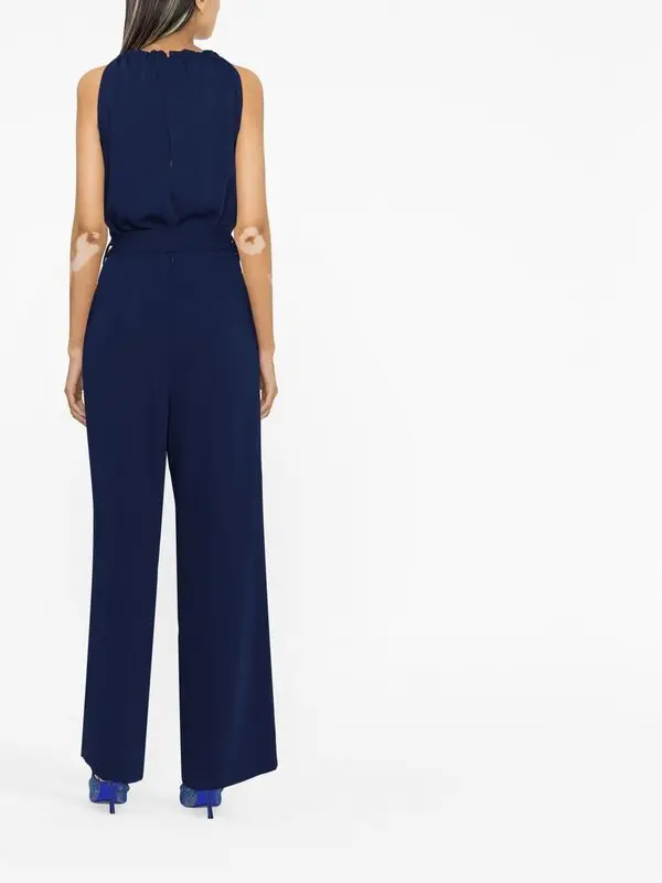 P.a.r.o.s.h Sleeveless Wide-leg Jumpsuit - Blue
