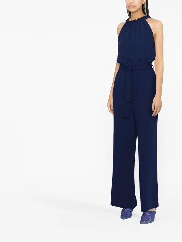 P.a.r.o.s.h Sleeveless Wide-leg Jumpsuit - Blue