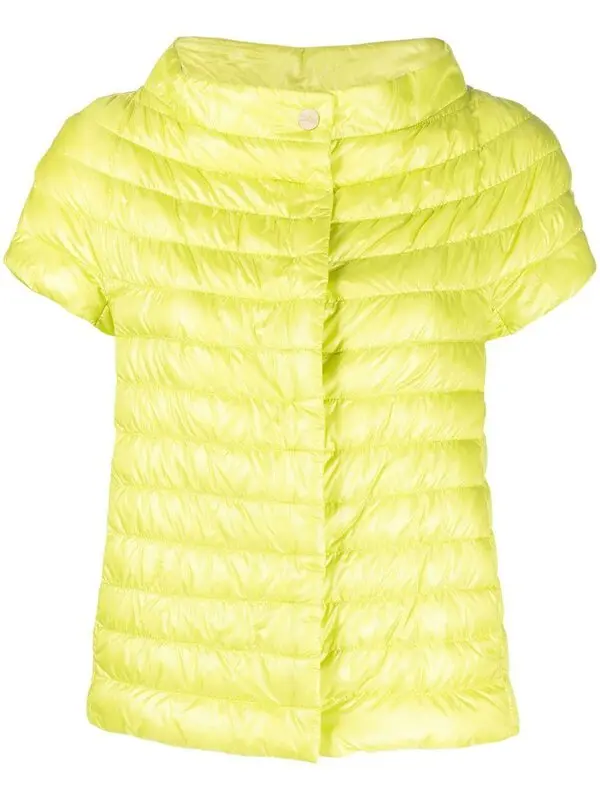 Herno Margherita Short-sleeved Puffer Jacket - Green