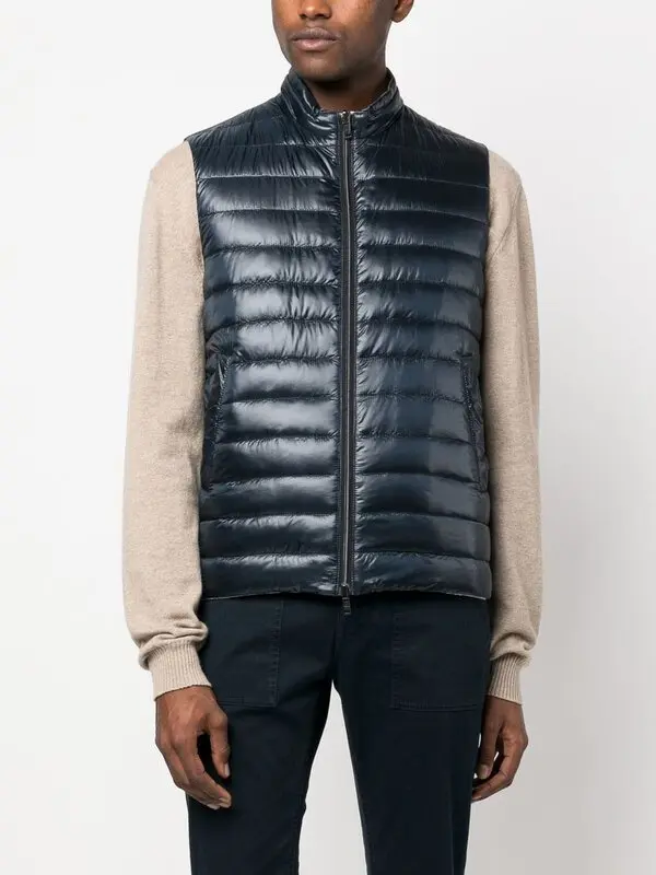 Herno Reversible Quilted Gilet - Blue