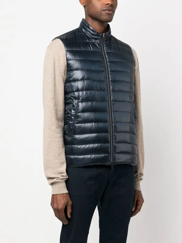 Herno Reversible Quilted Gilet - Blue