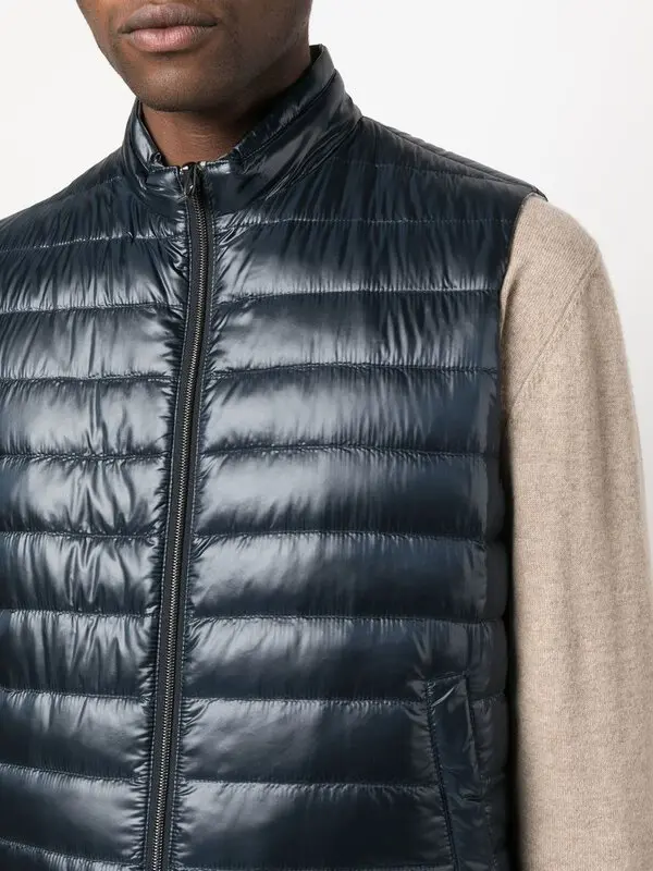 Herno Reversible Quilted Gilet - Blue