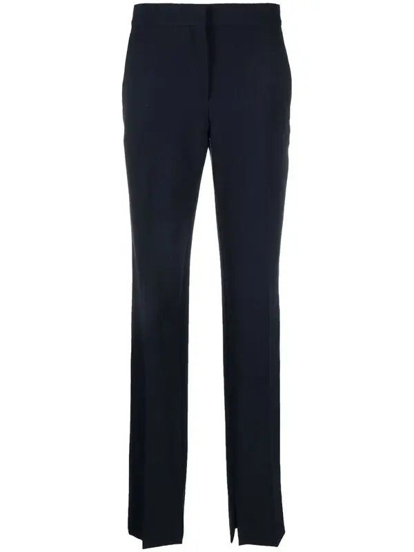 Stella McCartney Split-cuff Slim-cut Trousers - Blue