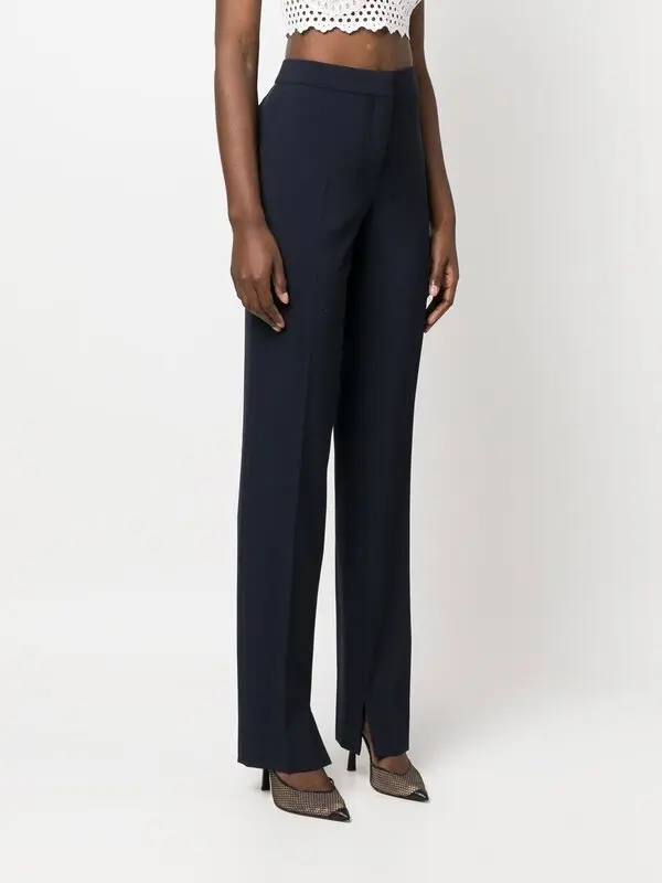 Stella McCartney Split-cuff Slim-cut Trousers - Blue
