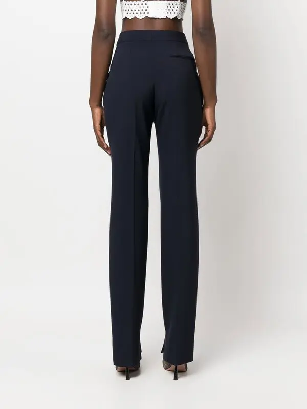 Stella McCartney Split-cuff Slim-cut Trousers - Blue