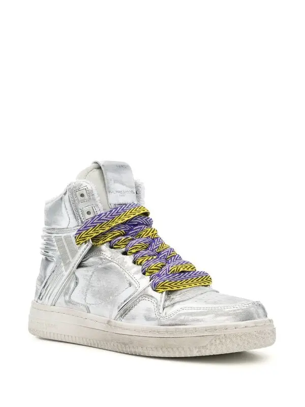 Philippe Model High-top Sneakers - Silver