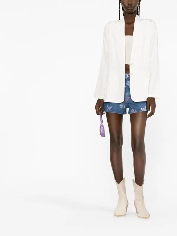 BLUGIRL Single-breasted Blazer With Metallic Stripes