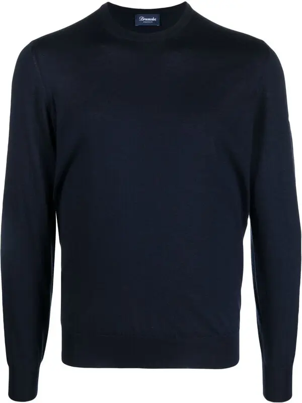 DRUMOHR Crew Neck Sweater - Blue
