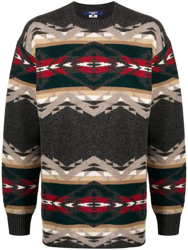 Junya Watanabe Intarsia-knit Jumper - Multicolour