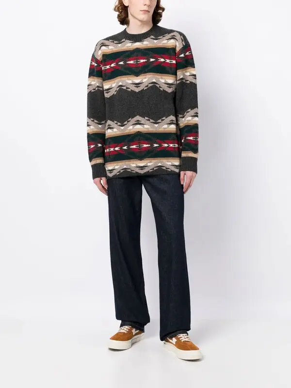 Junya Watanabe Intarsia-knit Jumper - Multicolour